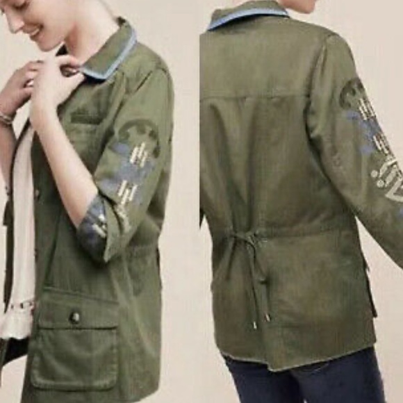 Anthropologie | Jackets & Coats | Anthropologie Hei Hei Military ...